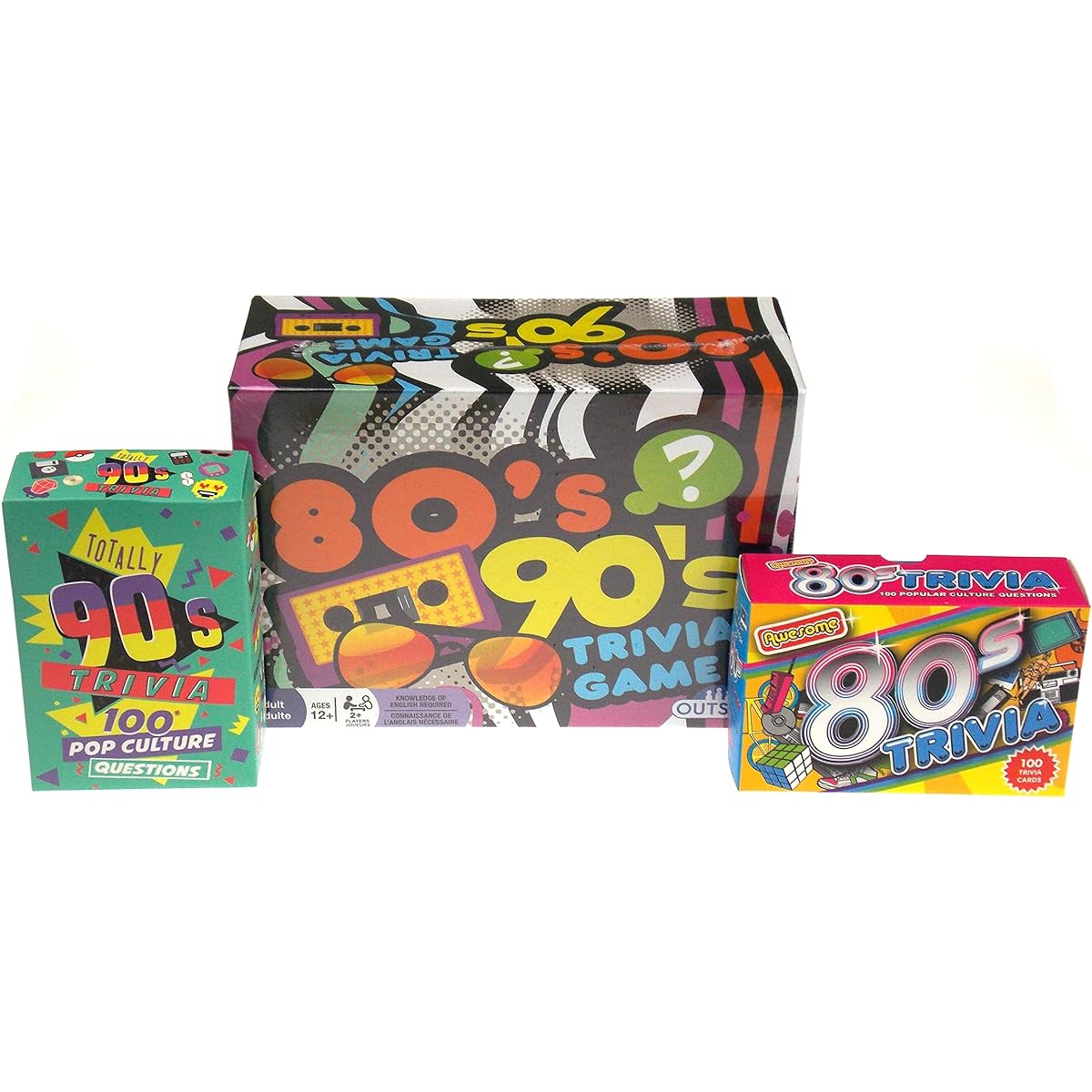 Trivia Game Bundle - Awesome 80's Trivia, Total 90's Trivia, 80's 90's ...