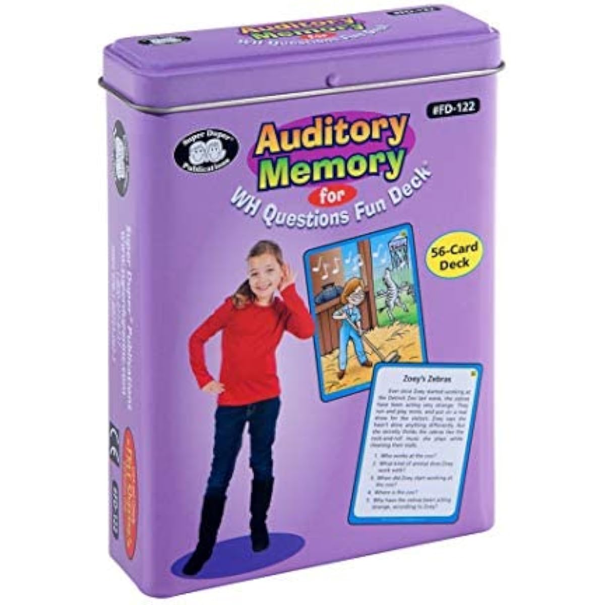 Super Duper Publications | WH Auditory Memory Fun Deck for Questions ...