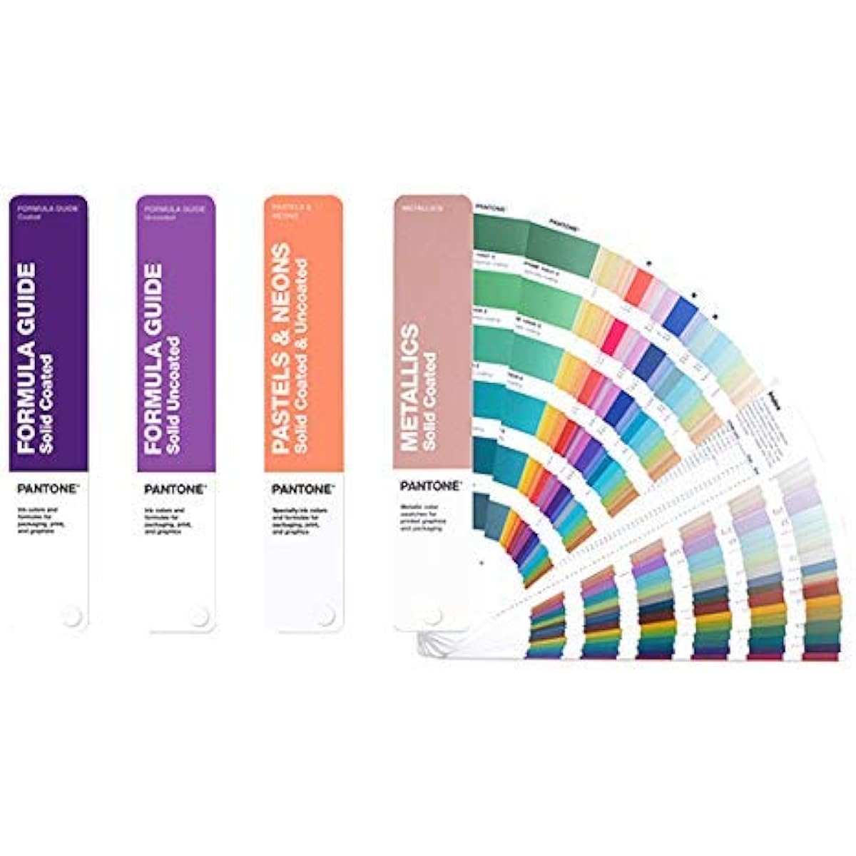 PANTONE Color Samples Formula Guide/Metallic Guide/Pastel & Neon Guide ...