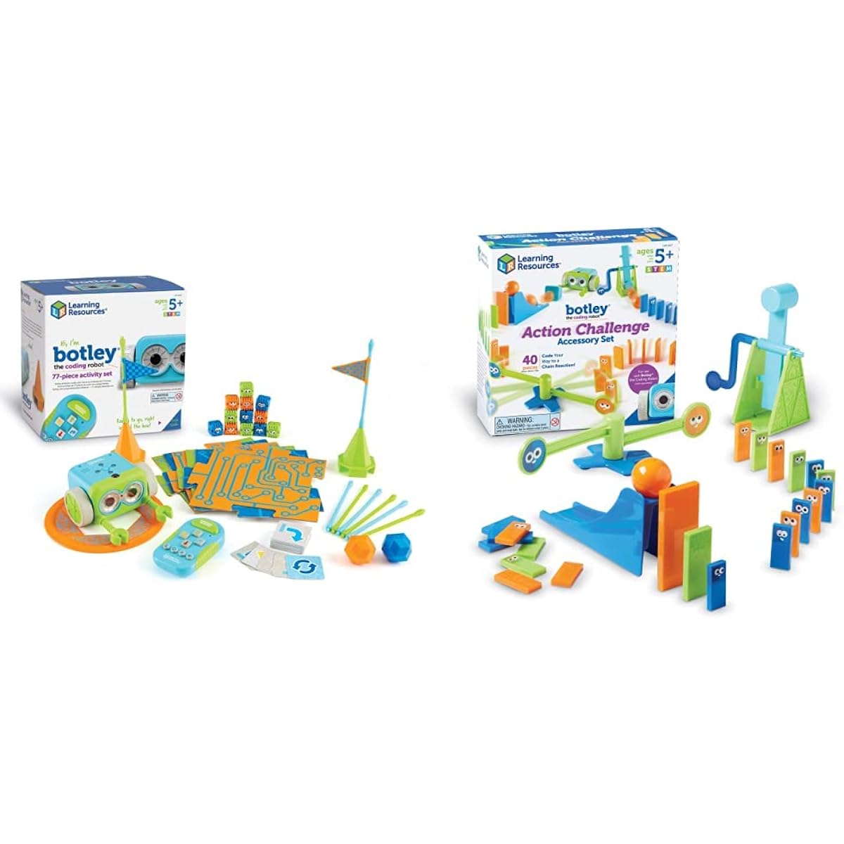 Learning Resources Coding Robot Botly Activity Set + Action Challenge ...