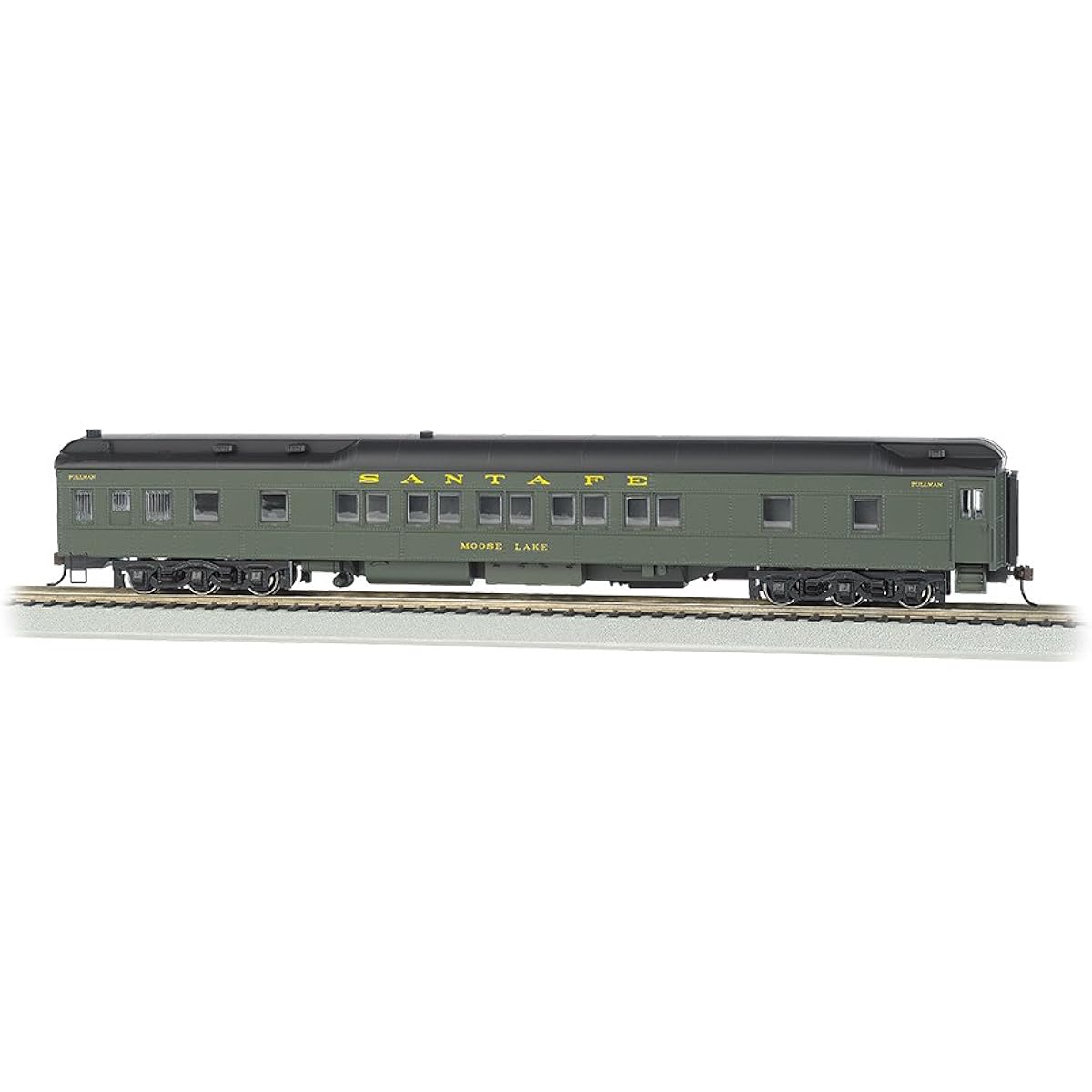 Bachmann Industries Santa Fe Moose Lake Horse Scale 80' Pullman Car wi ...