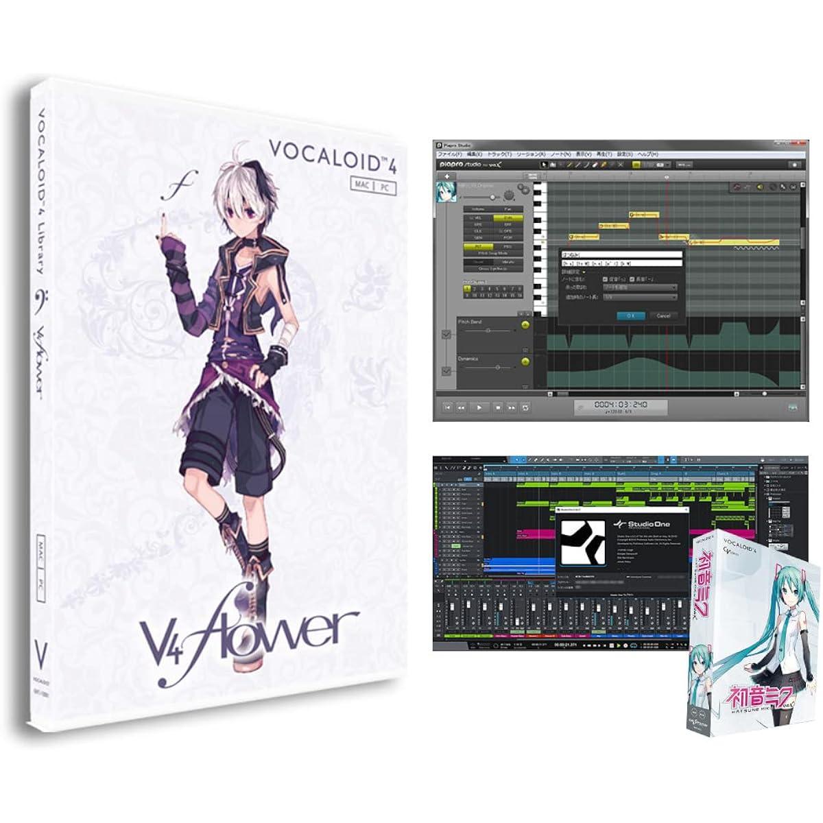 Gynoid v4 Flower Easy Starter Set Vocaloid Beginner Set Hatsune Miku V ...