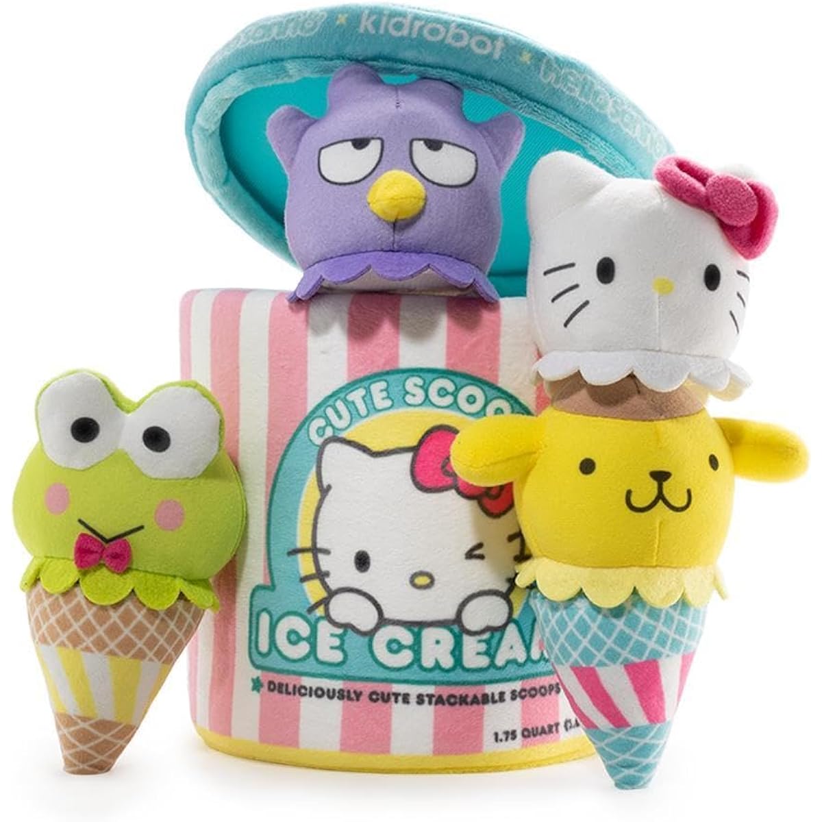 Kidrobot Hello Kitty Sanrio Ice Cream Cute Scoop Medium Plush – Mega ...