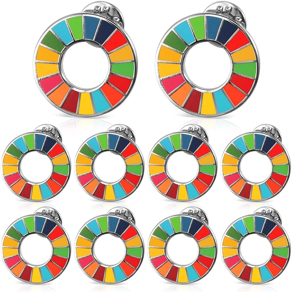 Aoouik SDGs Pin Badge SDGs Badge 25mm Latest Specification United Nati ...