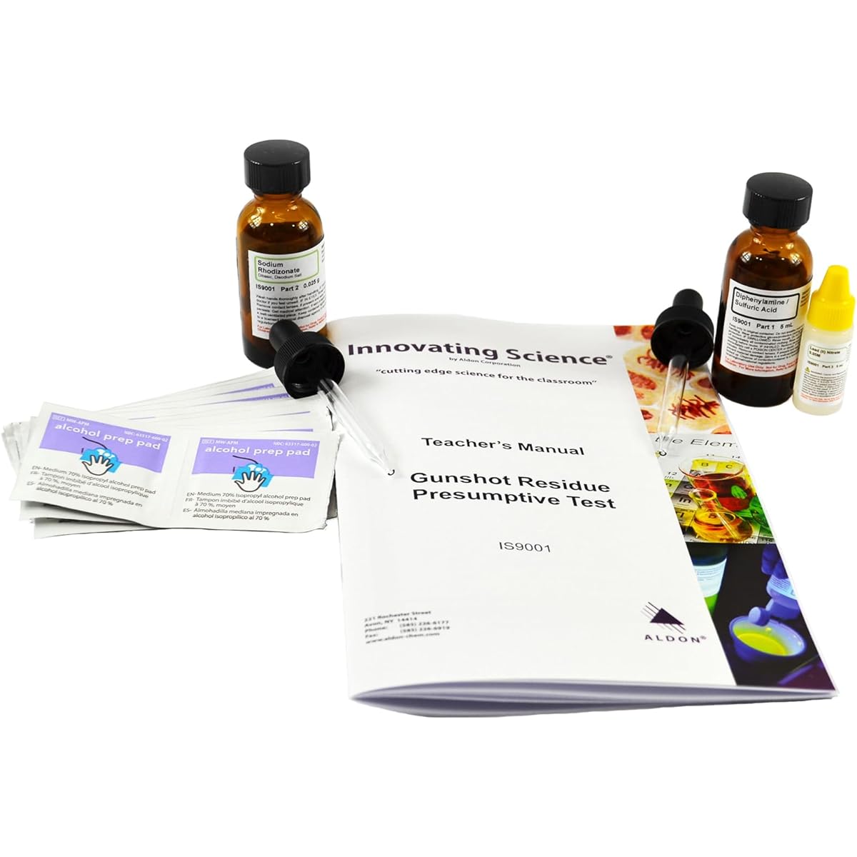 Forensic Chemistry: Gunshot Residue Presumptive Test Kit - 30 Test Mat ...
