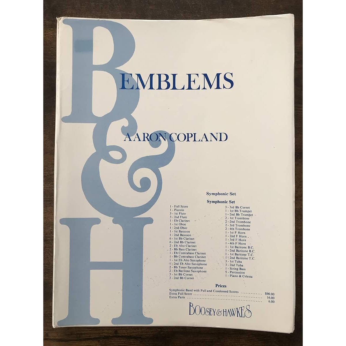 Aaron Copland: Emblems – Mega Shop Japan