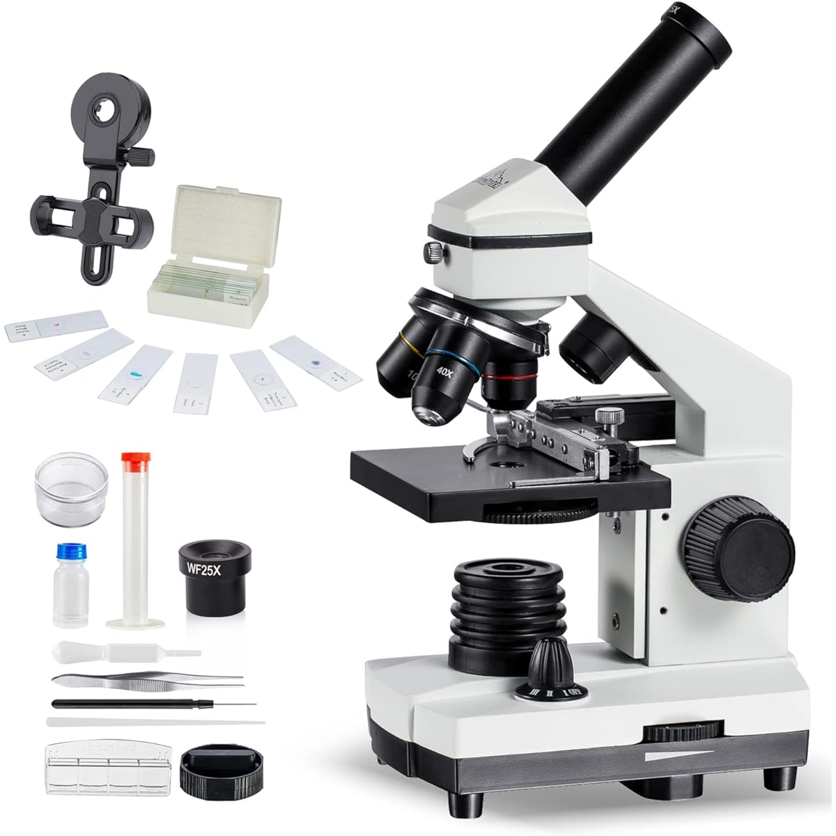 MAXLAPTER Microscope 100-1000x with movable stage – Mega Shop Japan