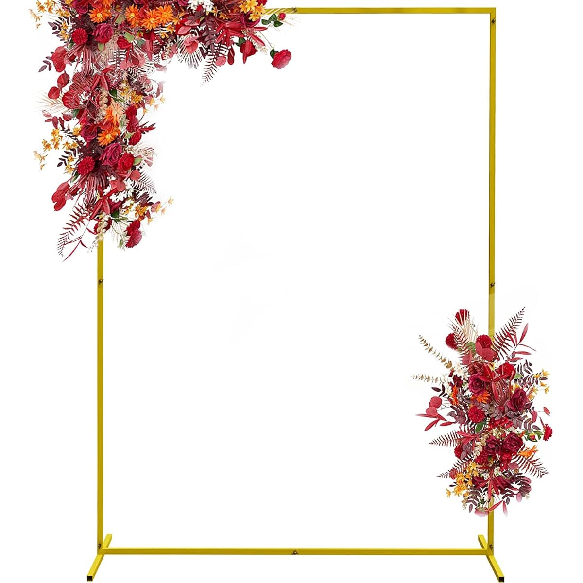 Wedding Arch Backdrop Stand 6.6x5.2ft Gold Wedding Arch for Ceremony S ...