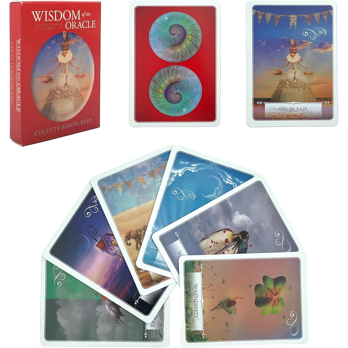 HOHAJIU Oracle Cards 52 Wisdom Pocket Version with E-Guidebook - Tarot ...