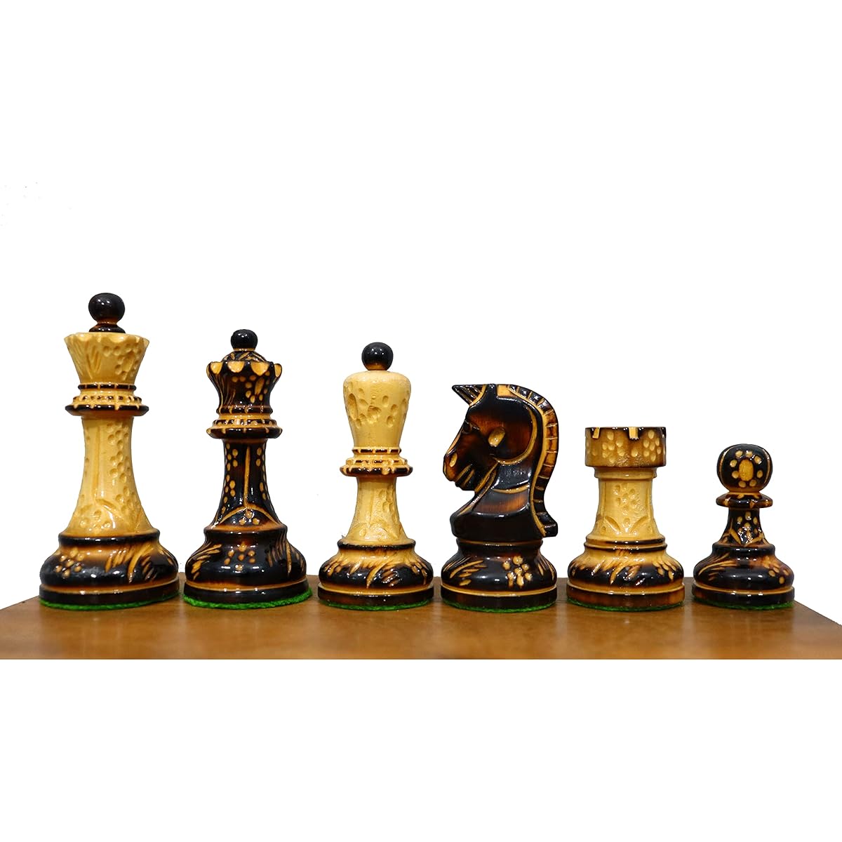 Luxury Wooden Chess Set 1970s Bobby Fischer Chessmen Chessman 21" Sign ...
