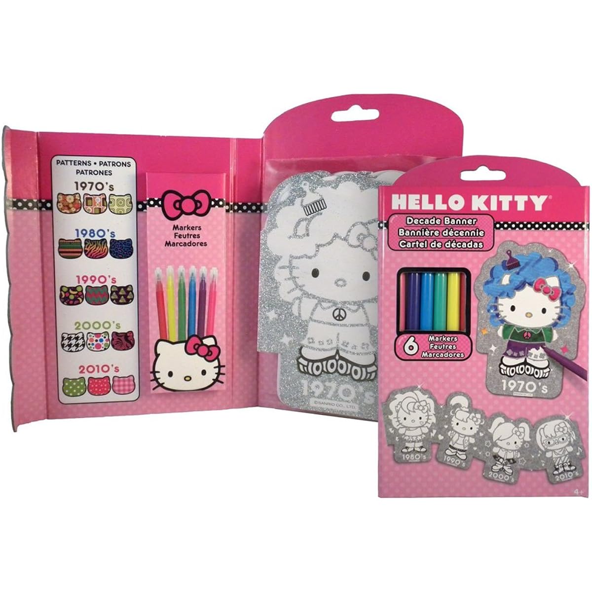 Hello Kitty Decade Banner Mini Fold-Out Portfolio by Fashion Angels ...
