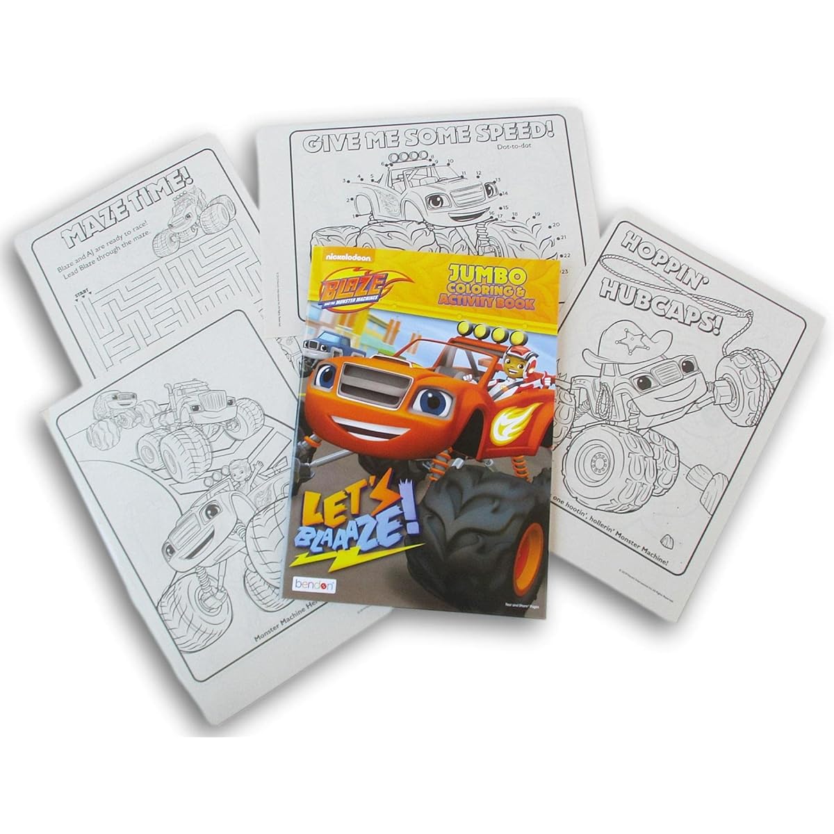 Blaze and the Monster Machines Coloring and Activity Book - 80 Pages ...