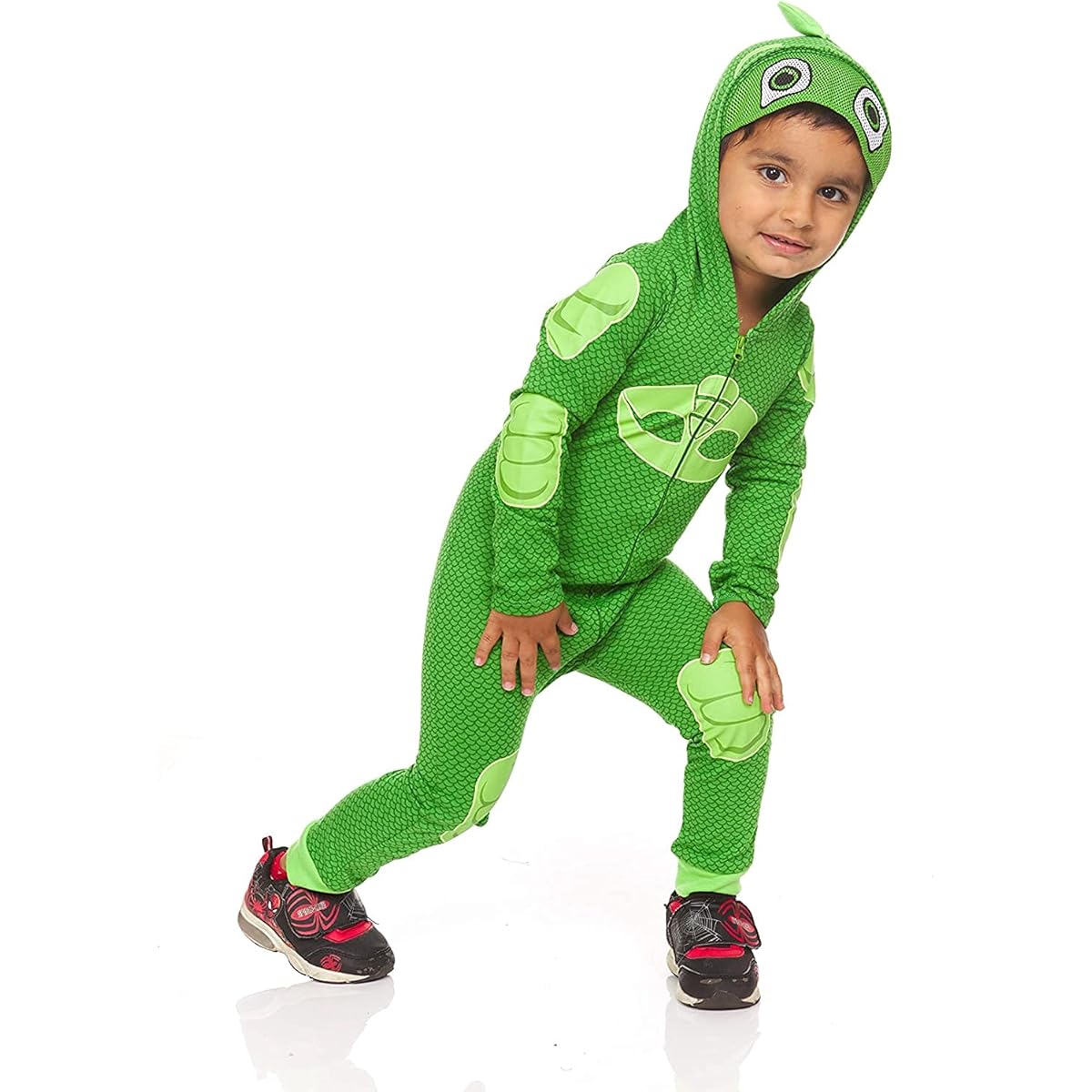 PJ Masks Catboy Gecko Glow in the Dark Catboy Costume with Ears and Ta ...