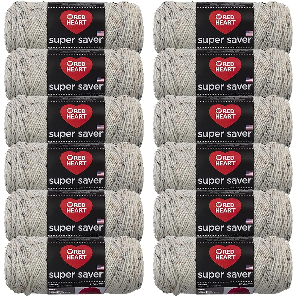 Red Heart Aran Fleck Super Saver Yarn 12 Pack 12 Pack – Mega Shop Japan