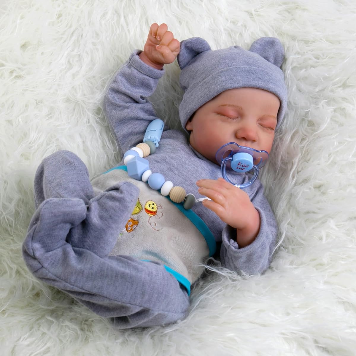 Aori Lifelike Reborn Doll Boy 18 Inch Baby Soft Body Realistic Newborn ...