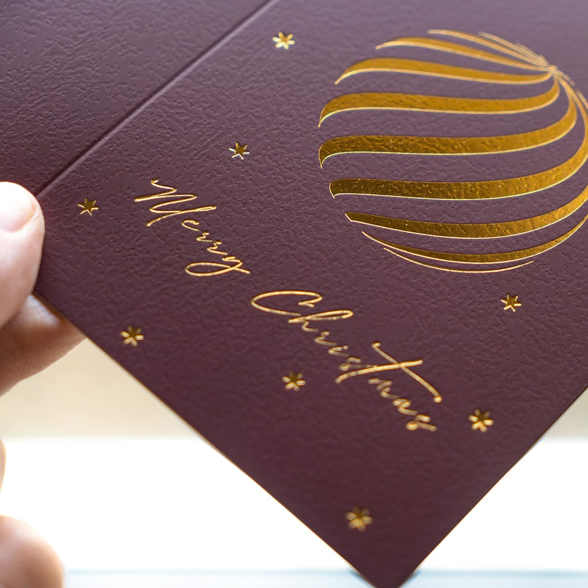 Gold Foil Holiday Cards Christmas Cards Set of 24 with Envelopes Chris ...