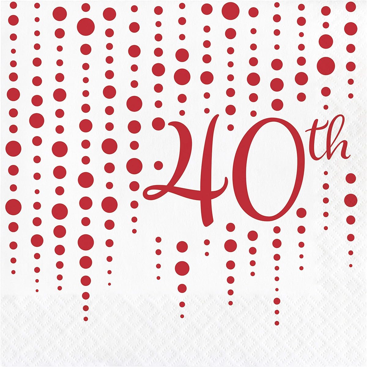 Ruby 40th Anniversary Napkins (48 pieces) – Mega Shop Japan