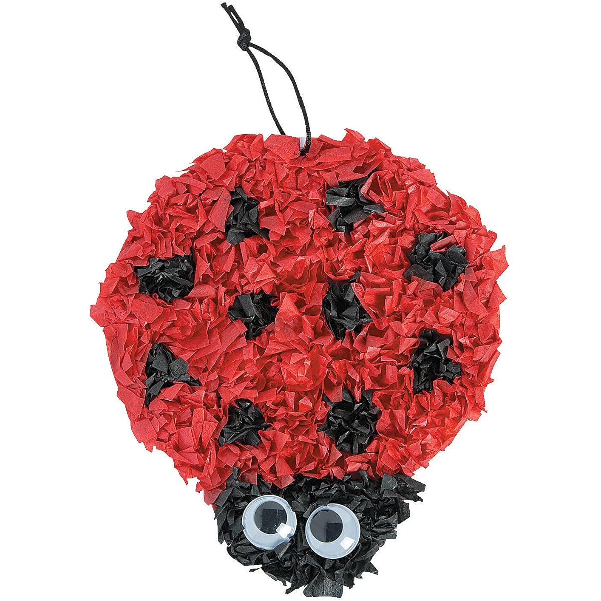 Crinkle Tissue Ladybug Craft Kit - 12 Pieces - Crafts for Kids Fun Hom ...