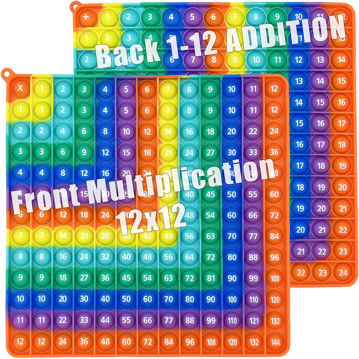 PETBSNVB Multiplication 12x12 Addition 1-12 Alphabet Popper Math Fidge ...