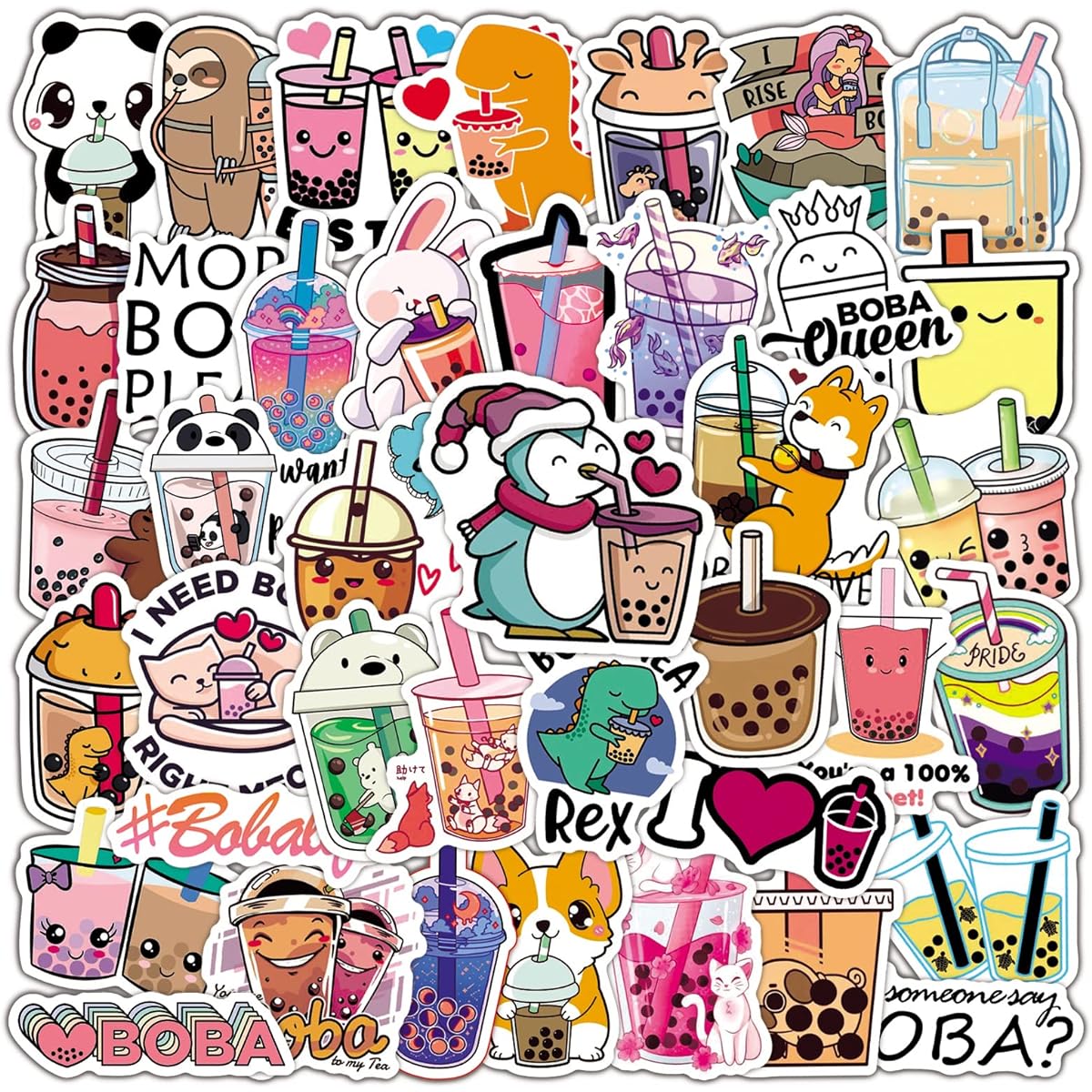 Funimost Boba Sticker Pack (Boba) 50 pieces – Mega Shop Japan