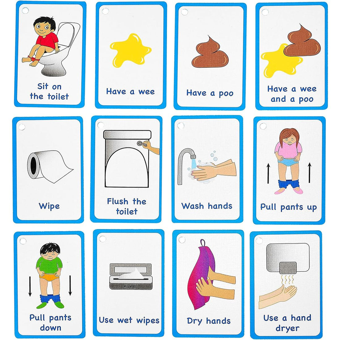 My Toilet Routine Cards - 12 Flash Cards Visual Aids Special Edition S ...