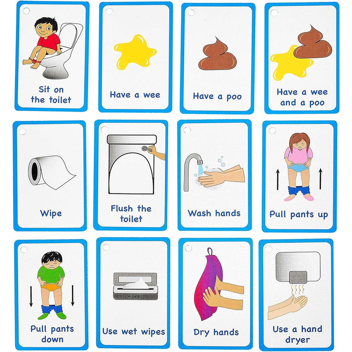 My Toilet Routine Cards - 12 Flash Cards Visual Aids Special Edition S ...