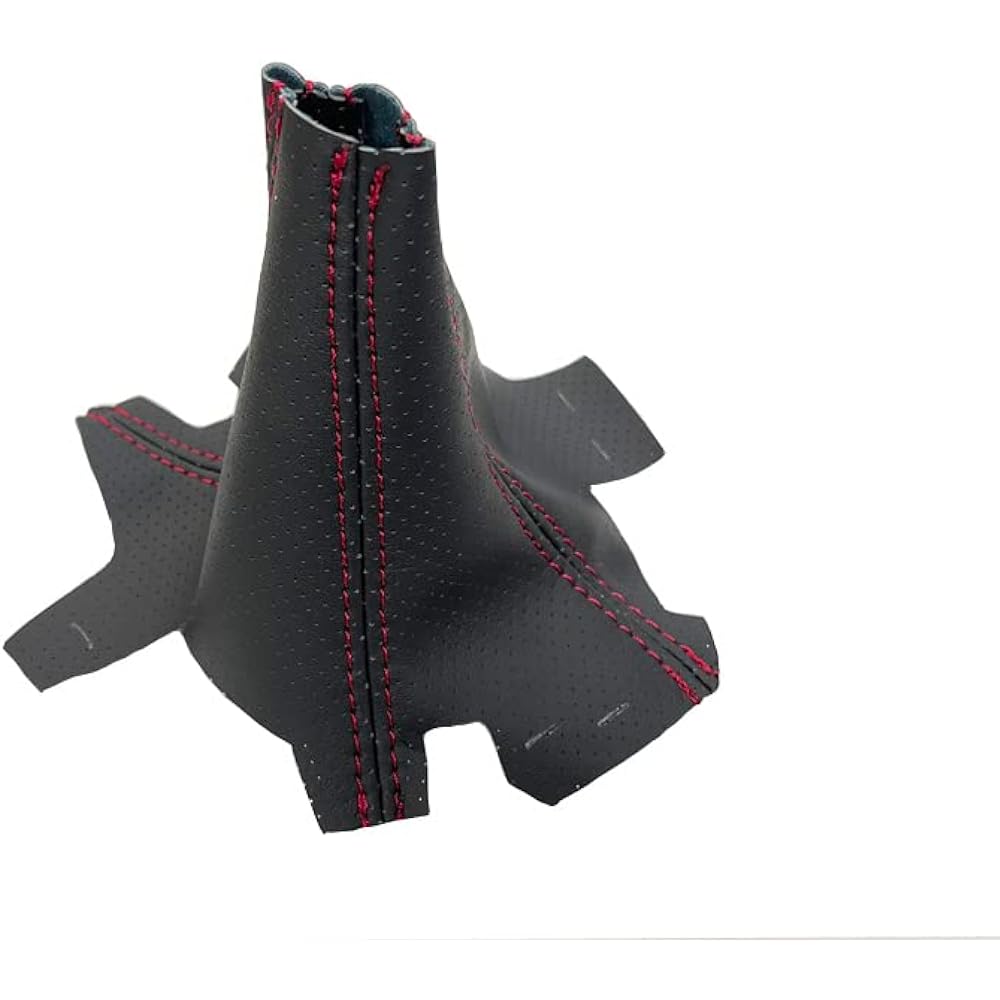 Grazio&Co. GR Yaris Perforated Leather Shift Boots Red Stitch – Mega ...