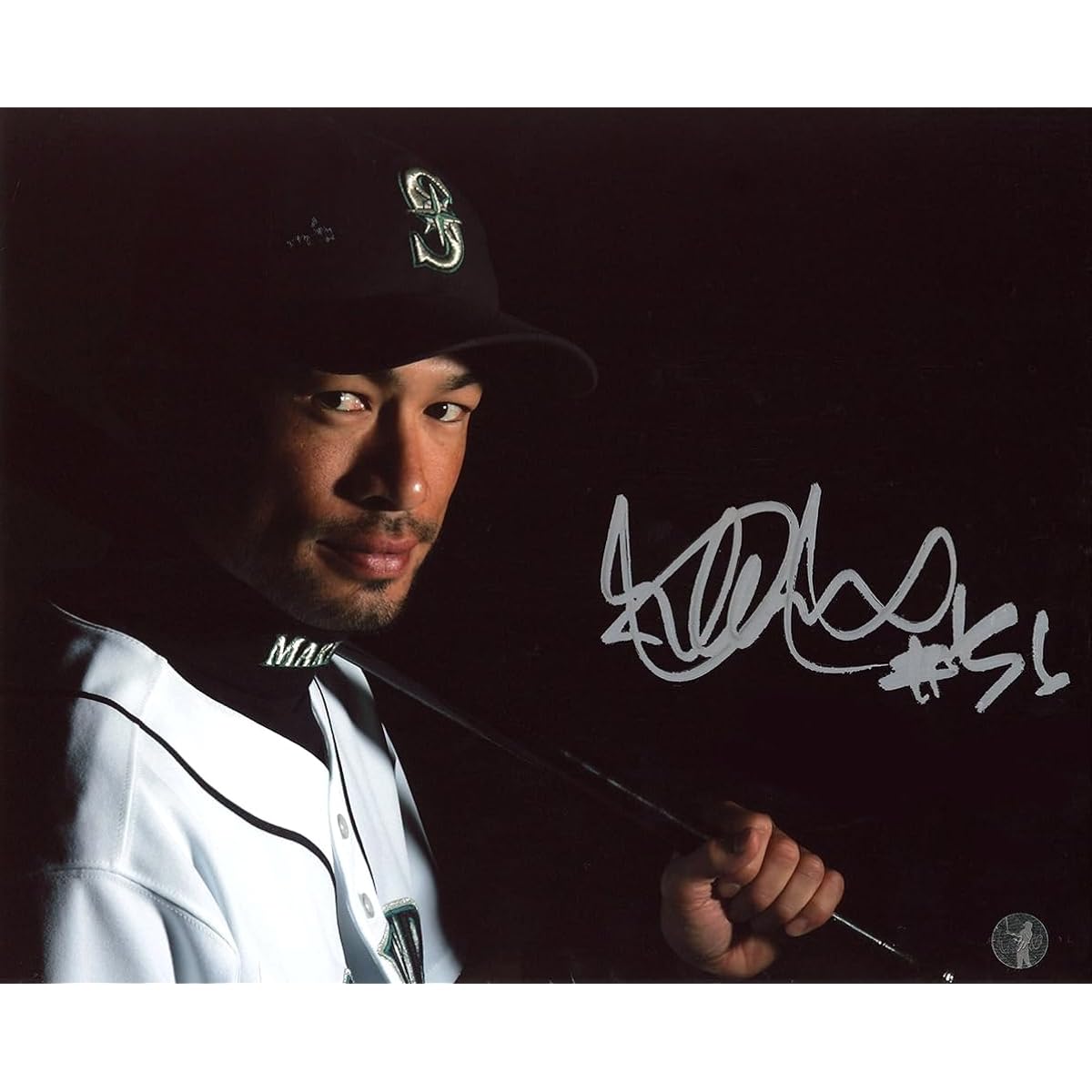 Ichiro's active era autograph + #51 poster Mill Creek company certific ...