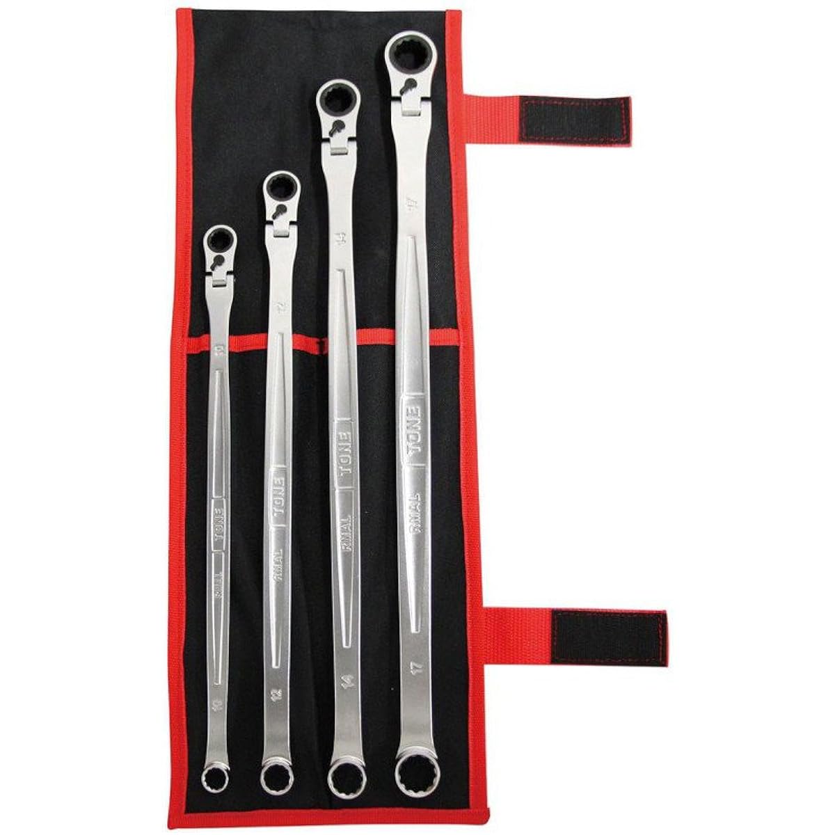 TONE Super Long Oscillating Ratchet Box Wrench Set RMA400L Black Conte ...