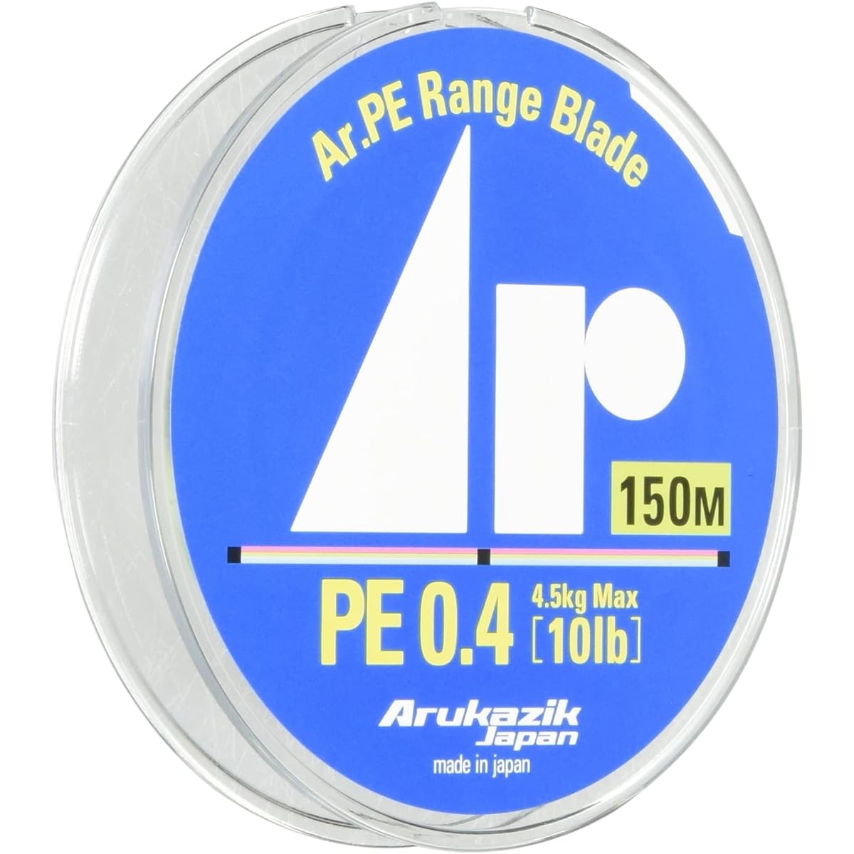 Arukazik Japan PE Line Ar.PE Range Blade 150m No. 0.4 4.5kg 3 Color Ma ...