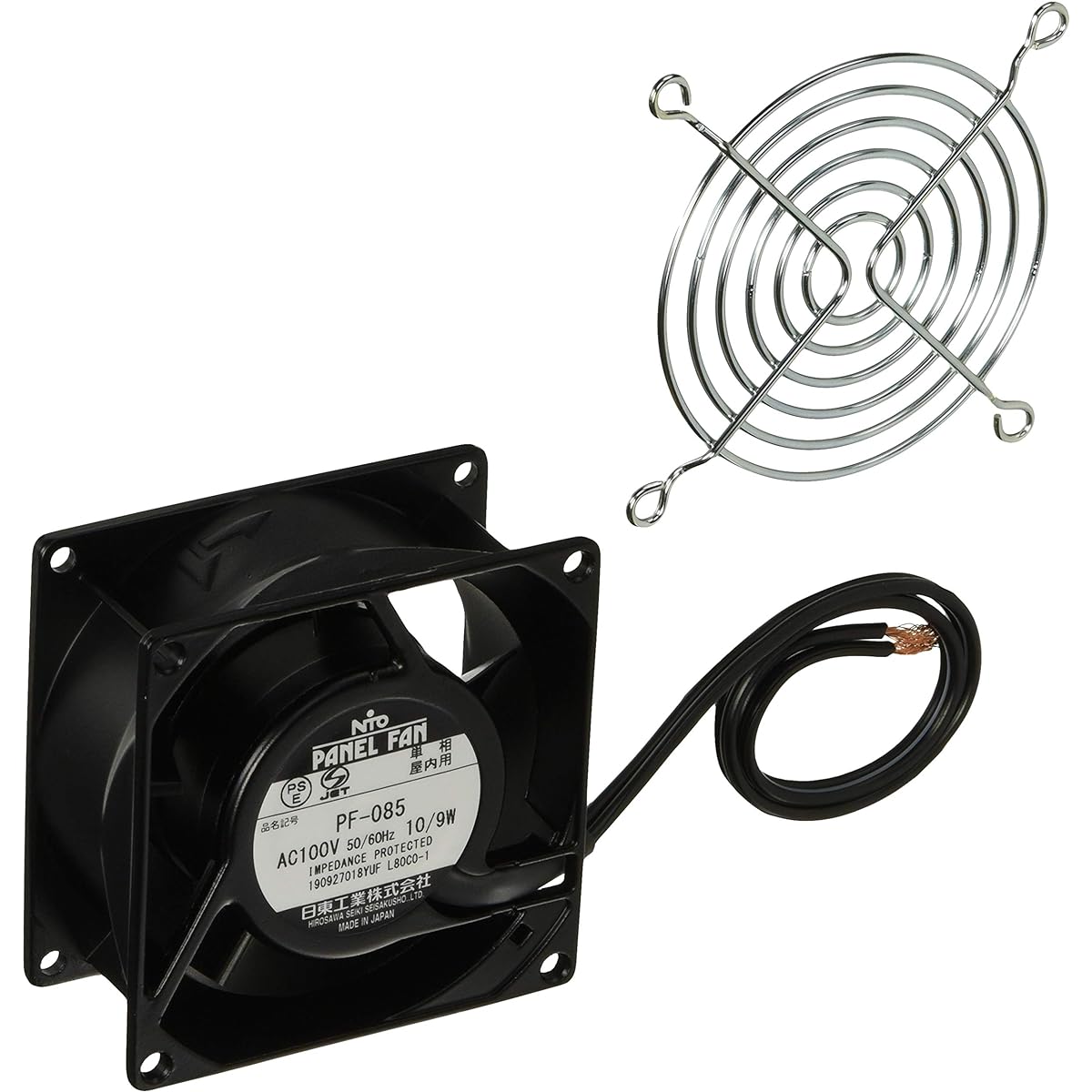 Nitto Kogyo Panel Ventilation Fan Resin Fan Series Frame Aluminum Allo ...